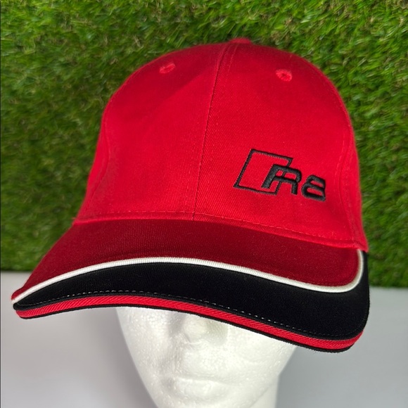 Audi | Accessories | Audi R8 Red And Black Cap With Embroidered Logo ...